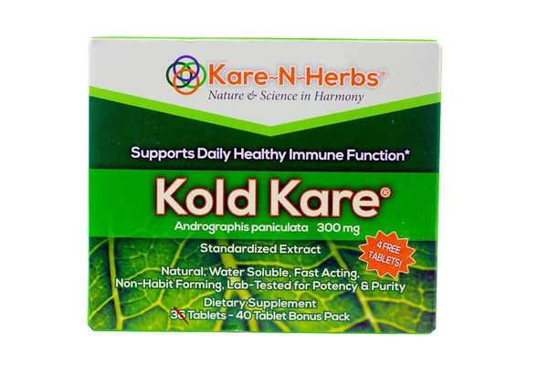 Kare-N-Herbs Kold Kare Andrographis Paniculata 300 Mg-40 Tablets – The ...
