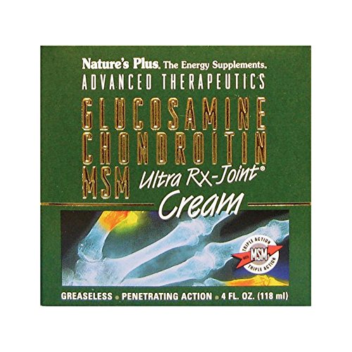 Natures Plus Ultra RX-Joint Cream Glucosamine Chondroitin MSM-4 Oz ...