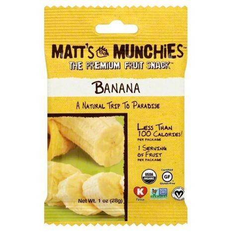 Matt's Munchies Fruit Snack, Banana - 1 Ounce – The Blueberry Cart